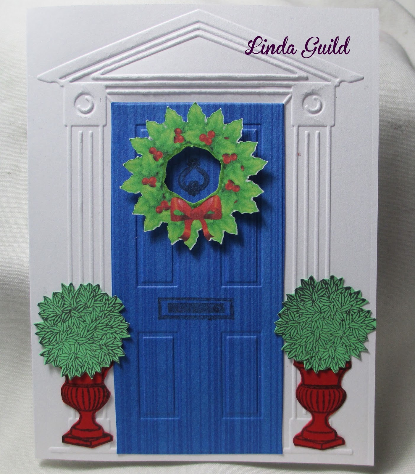 Nothin' Fancy: Embossed Door Christmas Cards