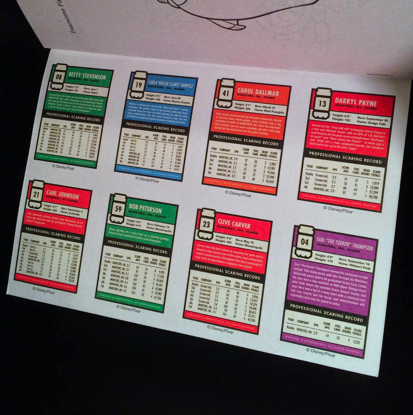 Dan the Pixar Fan: Monsters University: "Scaring All-Stars" Coloring ...
