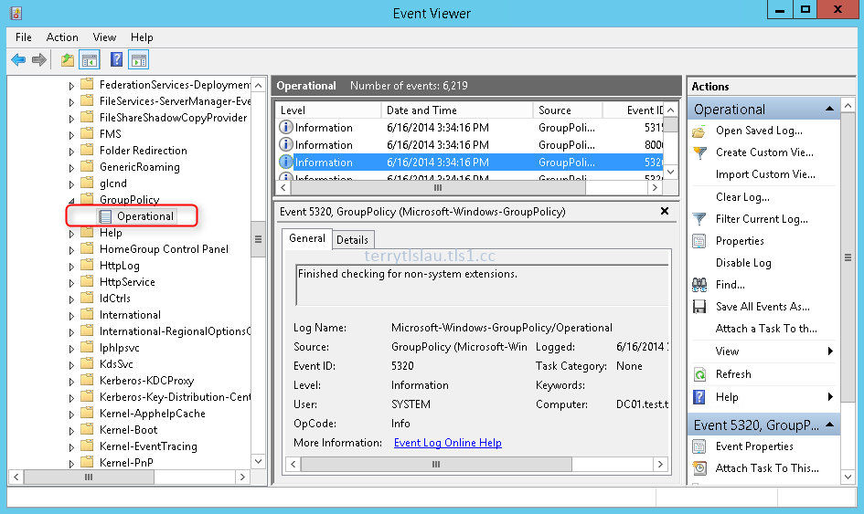 Terry L@u's blog: Tracing group policy processing in Event Viewer by ...