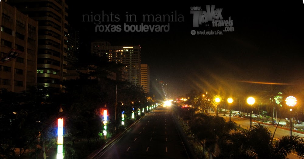Roxas Boulevard and Manila Bay at Night - Travex Travels - Travel ...