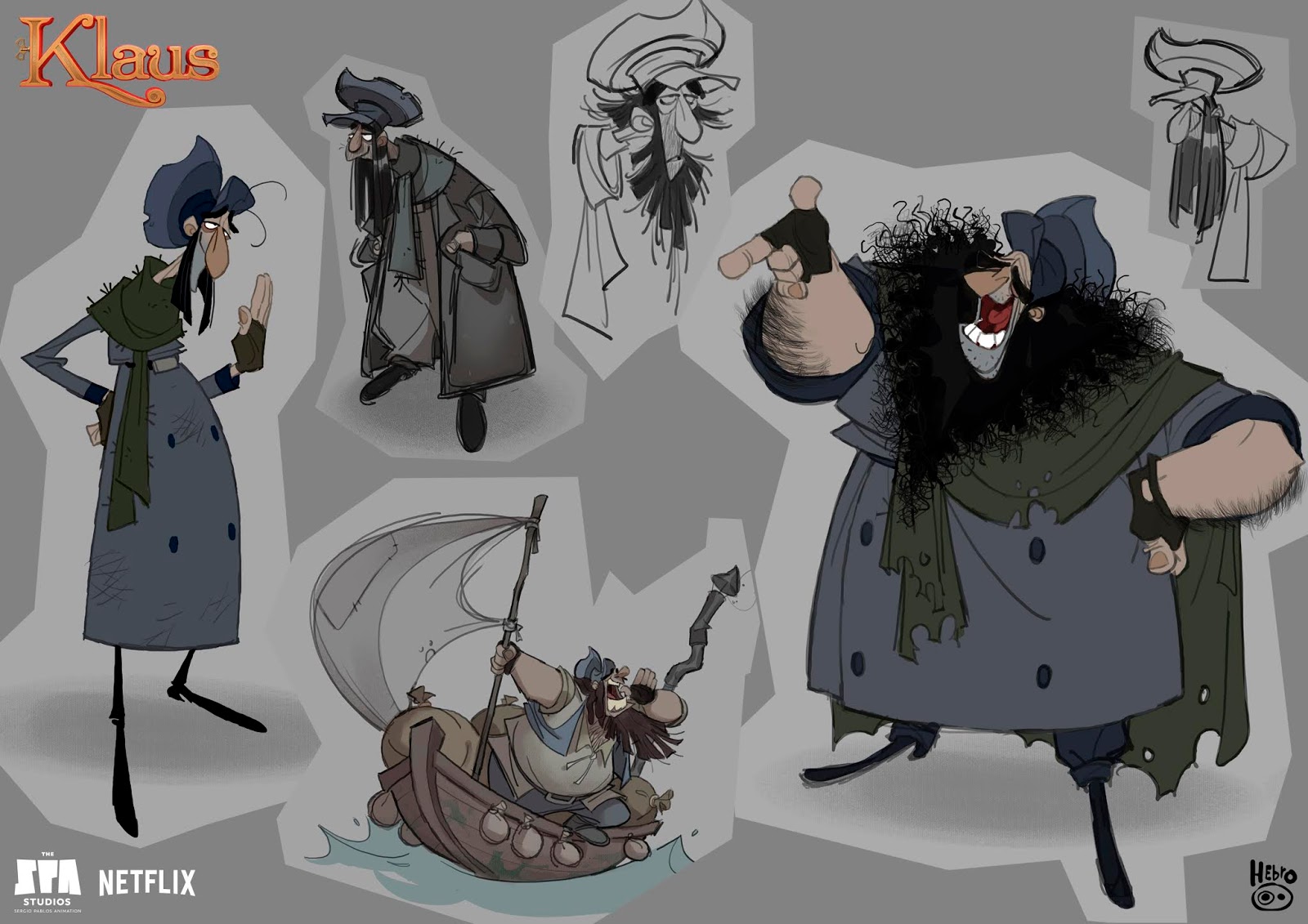 Living Lines Library: Klaus (2019) - Character Design