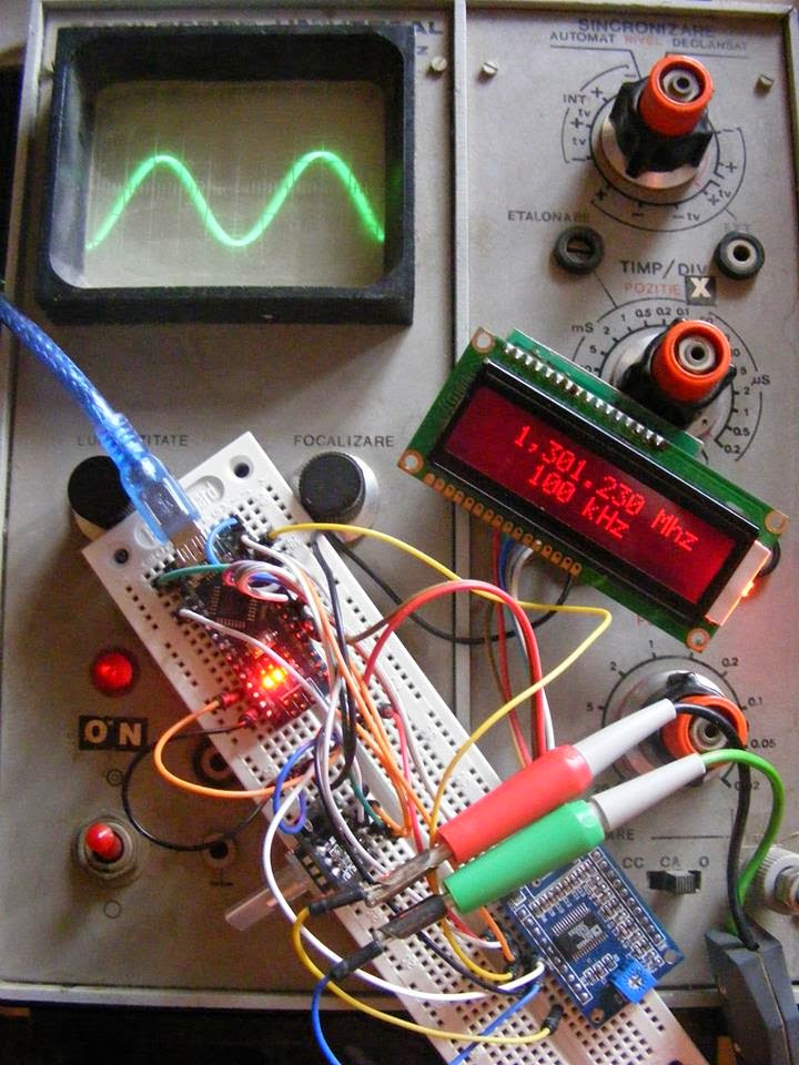 Arduino tehNiq: Signal generator with AD9850 and Arduino