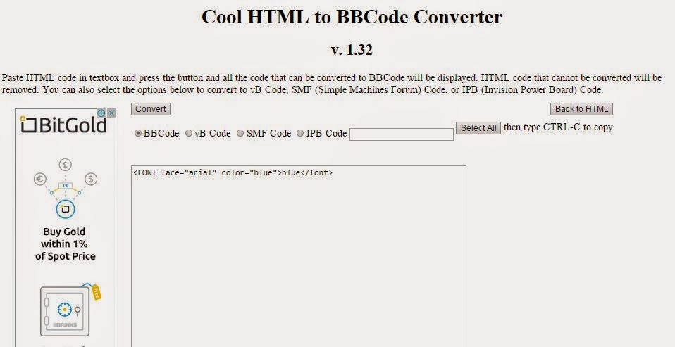 Cara Convert Code HTML ke BBcode | TutorialGue
