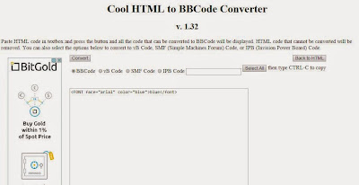 Cara Convert Code HTML ke BBcode | TutorialGue