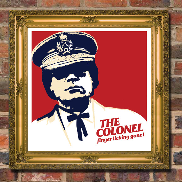 INSIDE THE ROCK POSTER FRAME BLOG: THE COLONEL Art Print by ikon and ...
