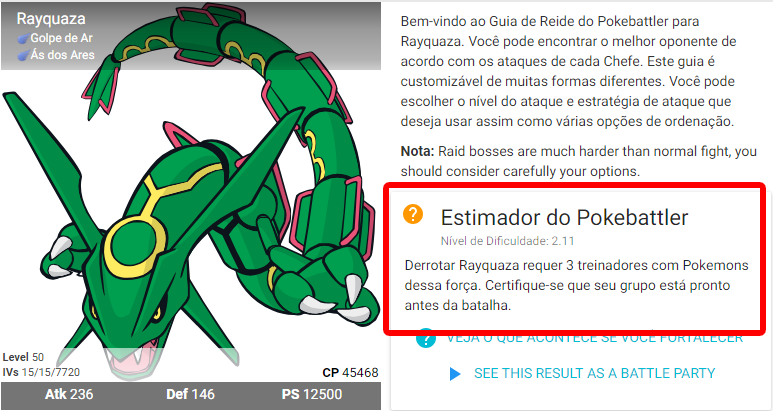 Conheçam o Pokebattler! | POKEMON GO BAURU