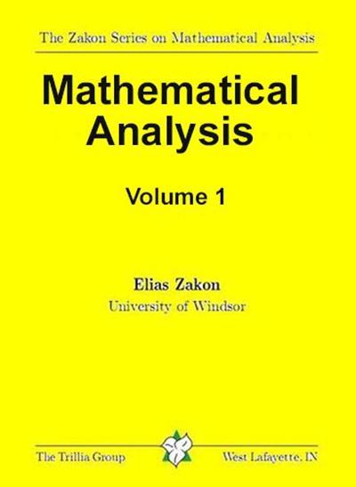 Download Mathematical Analysis Volume I pdf | TR Book Share