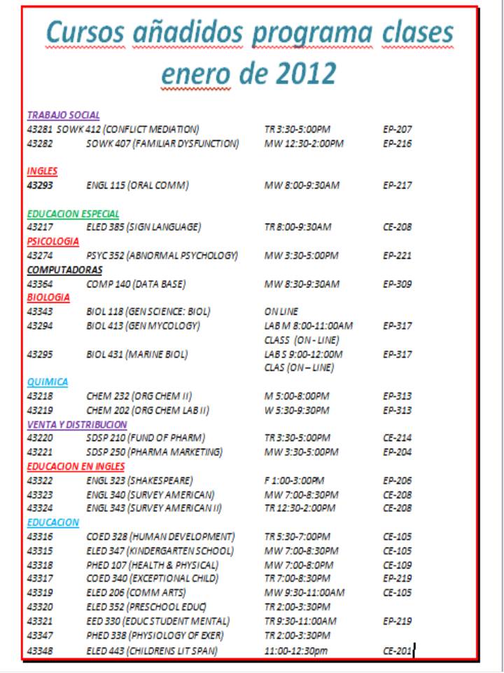Actividades de Desarrollo PUCPR Recinto de Mayaguez: Bienvenidos al ...