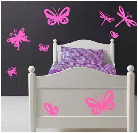 BUTTERFLY BEDROOMS - IDEAS TO DECORATE A GIRLS BEDROOM WITH BUTTERFLIES ...