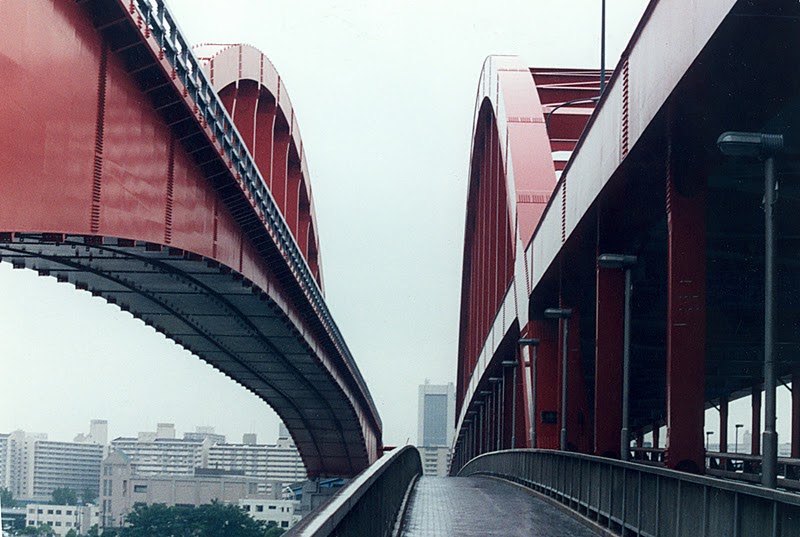 Bridge of the Week: Osaka Bay Bridges: Kobe and Port Liner Bridges