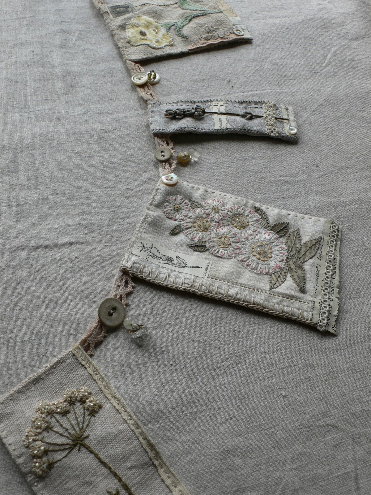 Botanical Bunting by Textile Artist Christine Kelly. Обсуждение на ...