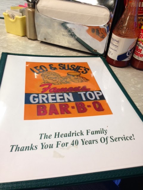 Man Up: Tales of Texas BBQ™: Yesterday's lunch at Green Top (Dora, AL)