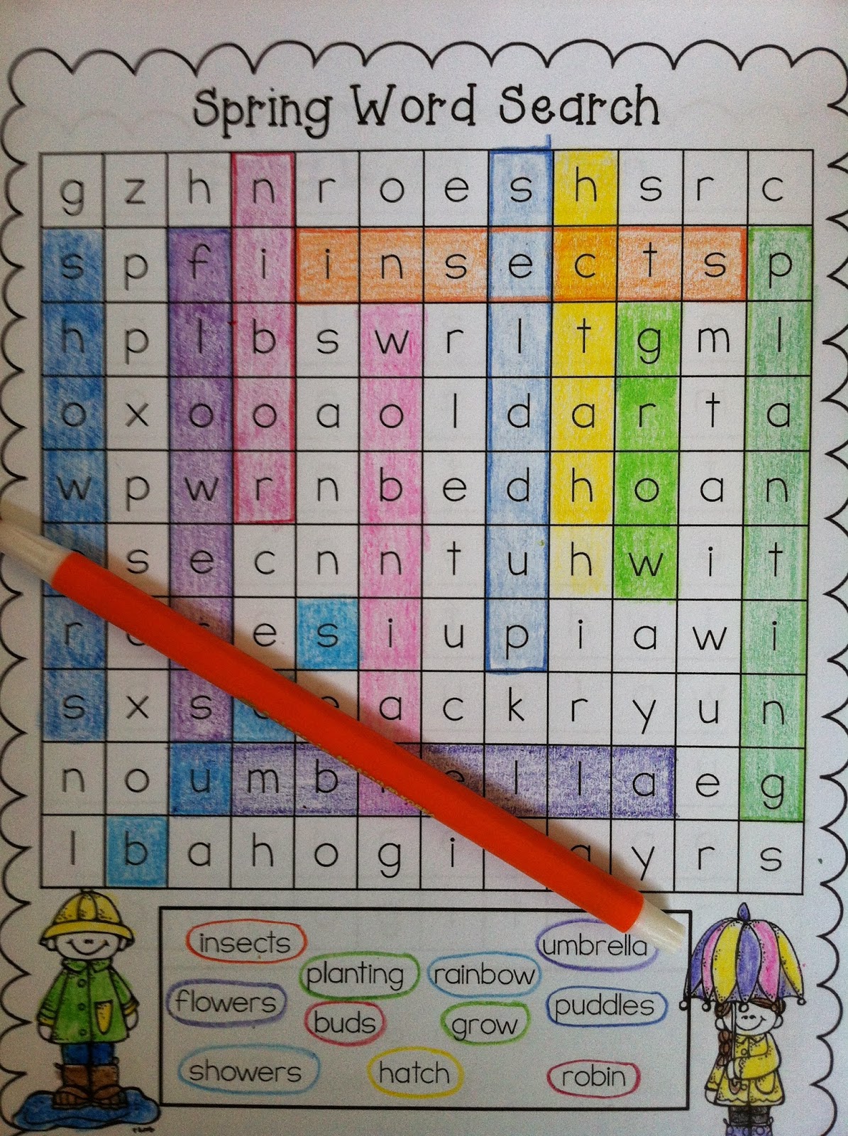 Creative Lesson Cafe: Spring Word Search Freebie!