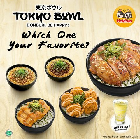 Berkenalan dengan Tokyo Bowl, Menu Terbaru dari HokBen