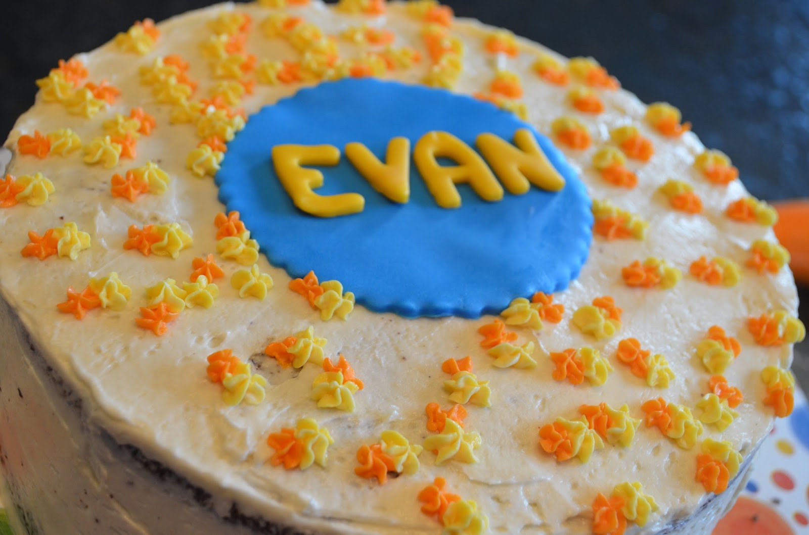 Cake Mama: Evan's Colorful Birthday Cake