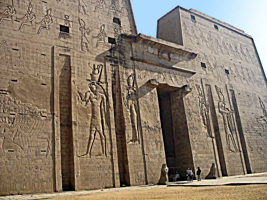Stock Pictures: Edfu Temple in Egypt