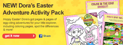 FREE Printable Dora Easter Activity Pack - Jinxy Kids