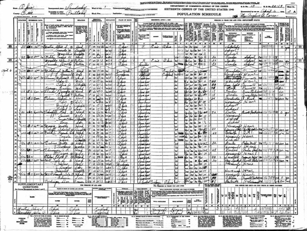 Sandusky History: 1940 U.S. Census is Now Available