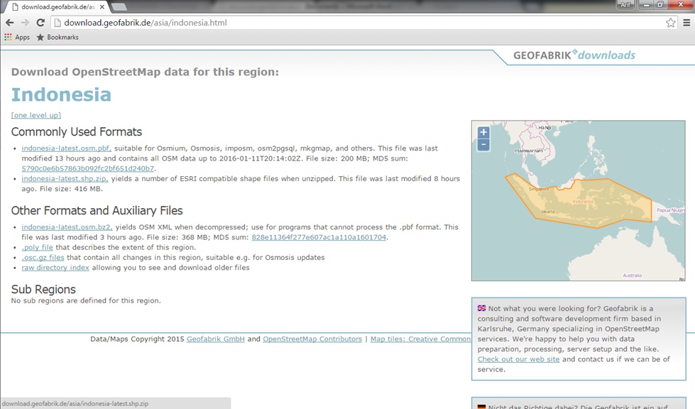 Cara Download Data Shapefile (SHP) Open Street Map (OSM) - GISPEDIA