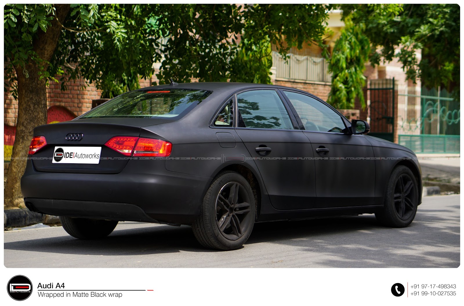 Audi A4 - Matte Black Wrap | IDE Autoworks