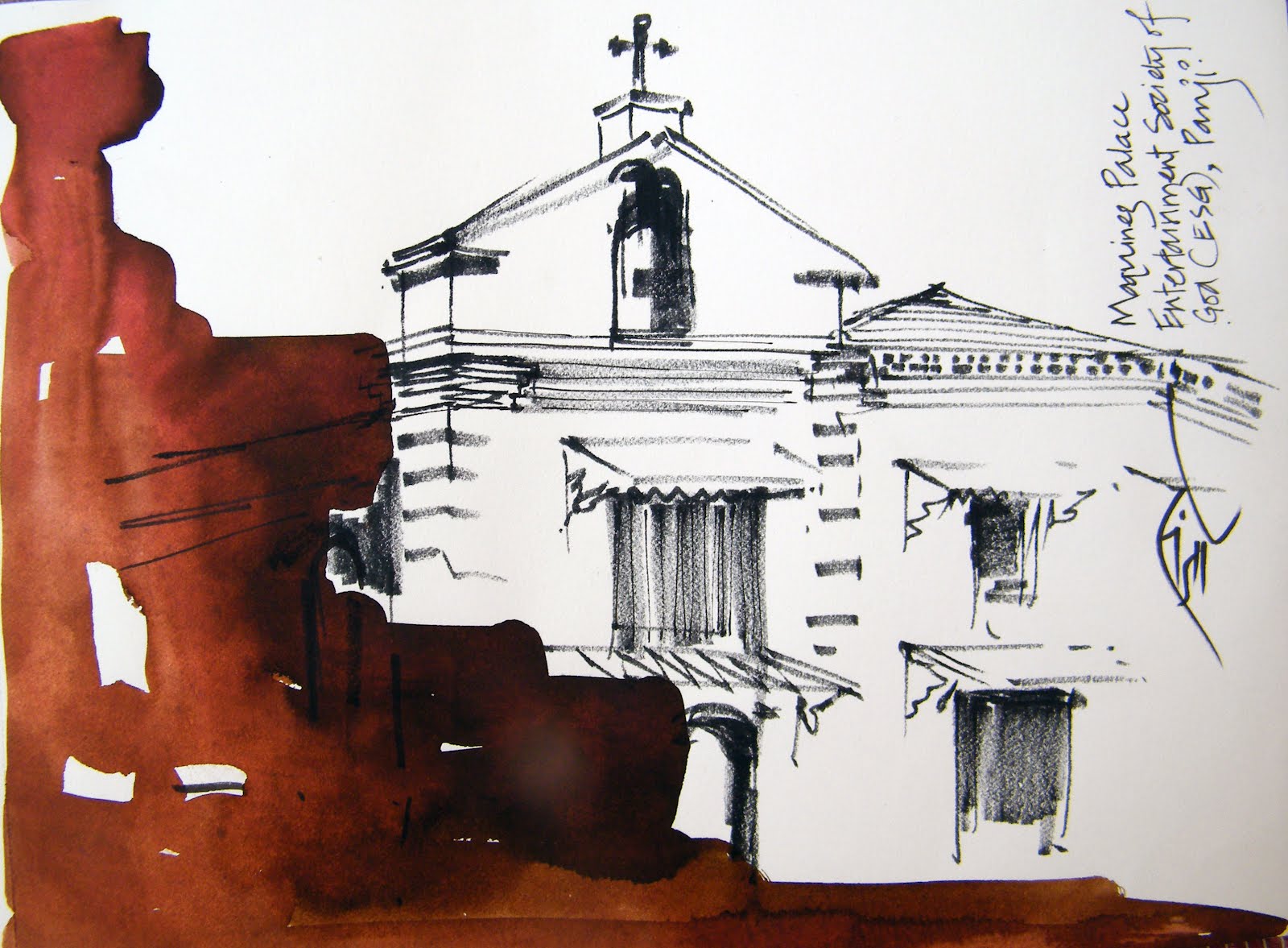 architect painter joshi: Goa sketches..