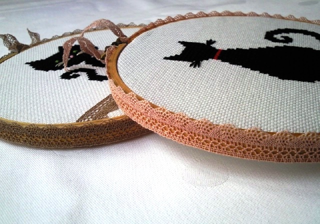 vintage time: Tablouri gherghef/cusute manual