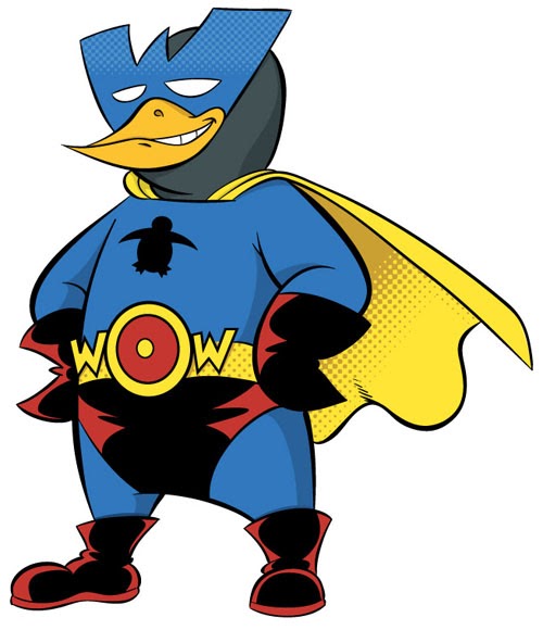 Jeff's Draw Blog: Superhero Penguin