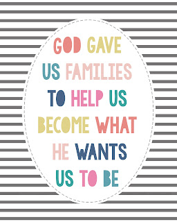 GDesigned: God Gave Us Families Print