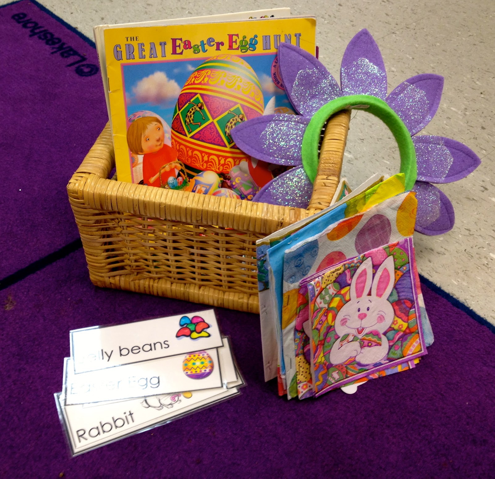 In A Child's World: An Easter Writing Basket