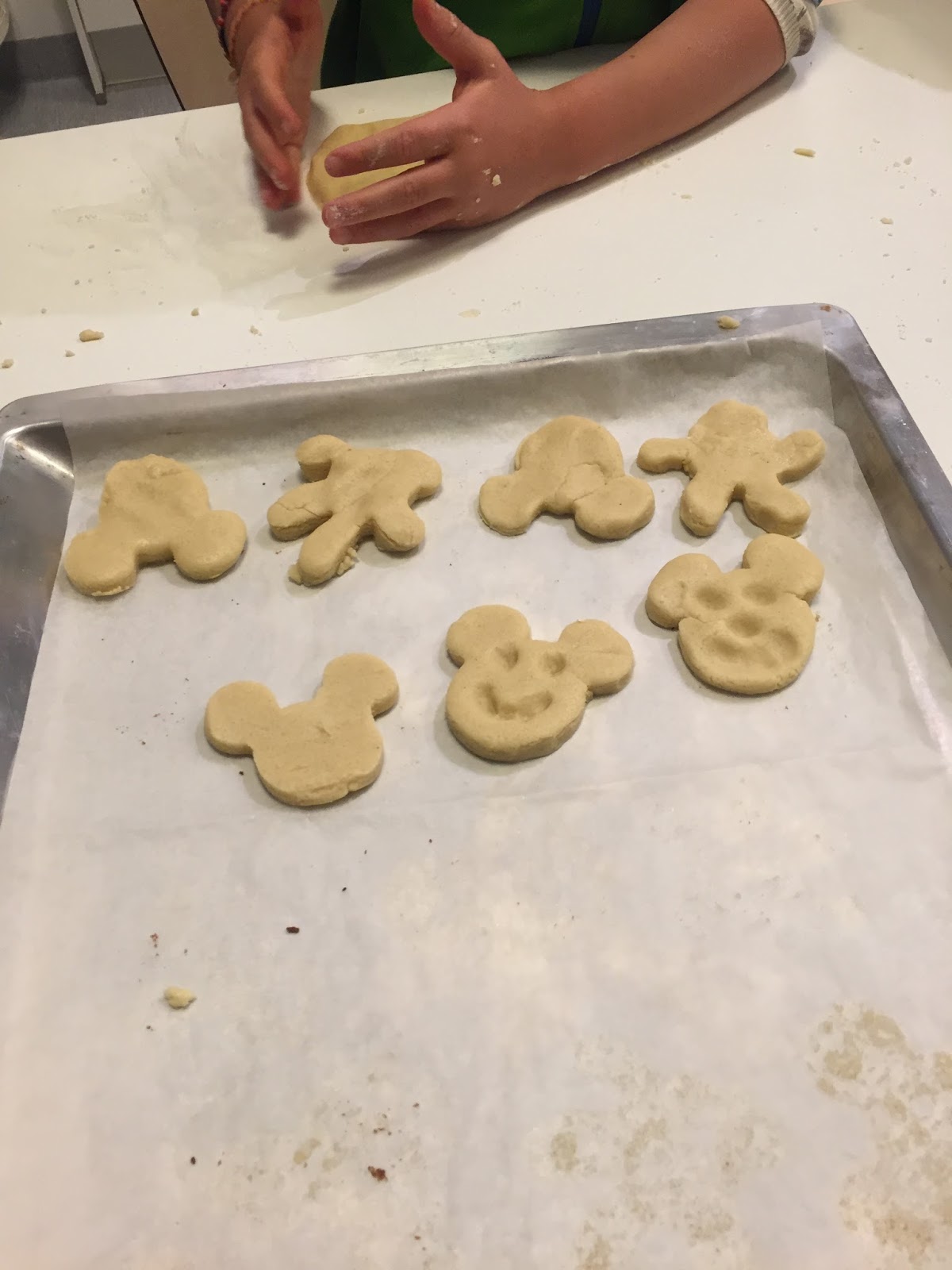 Baking Mickey Mouse Shortbread cookies ~ Rådan Fritids