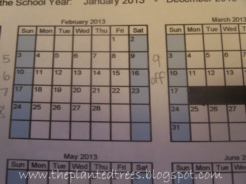 The Planted Trees: How I Plan Our Homeschool Year