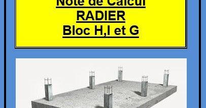 NOTE DE CALCUL RADIER - Livres et Documents Gratuits Génie Civil, BTP ...