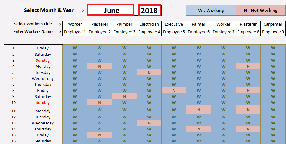 3. Employee Time Tracking Latest Excel Sheet Template - Get 2 knowledge 24