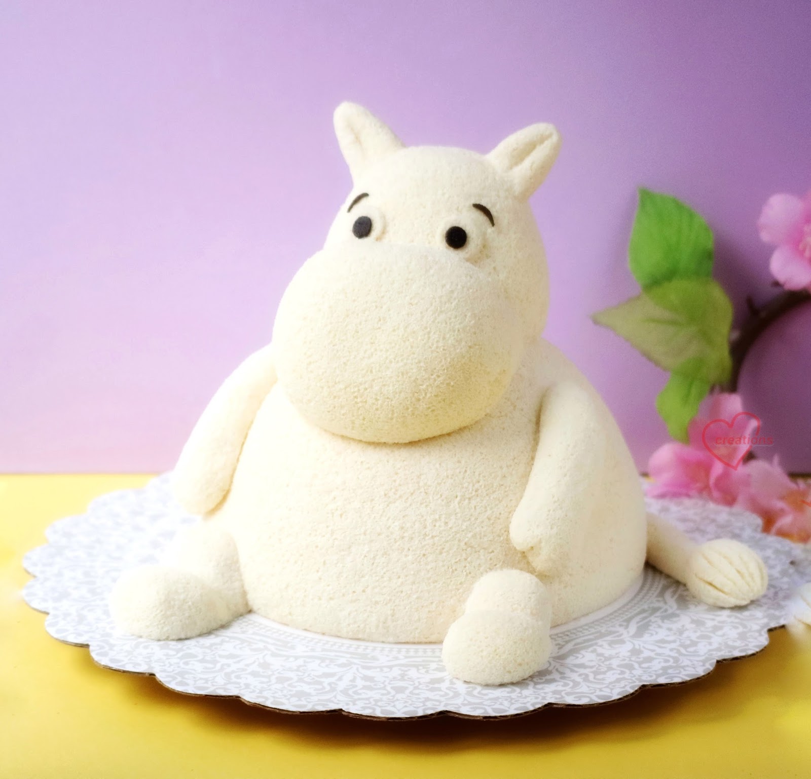 Loving Creations for You: 'Moomin' Reduced Egg Yolk Taiwanese Castella Cake