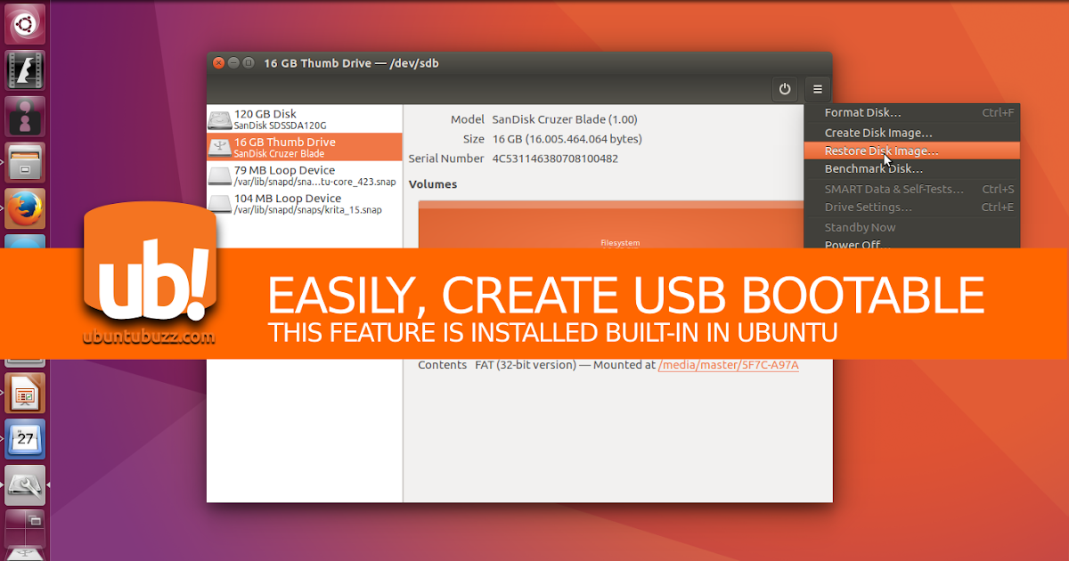 How To Create USB Bootable Easily in Ubuntu