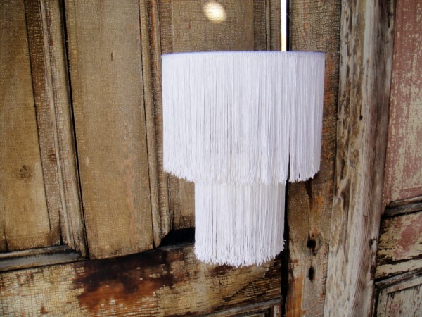 creatively christy: DIY Fringe Chandelier