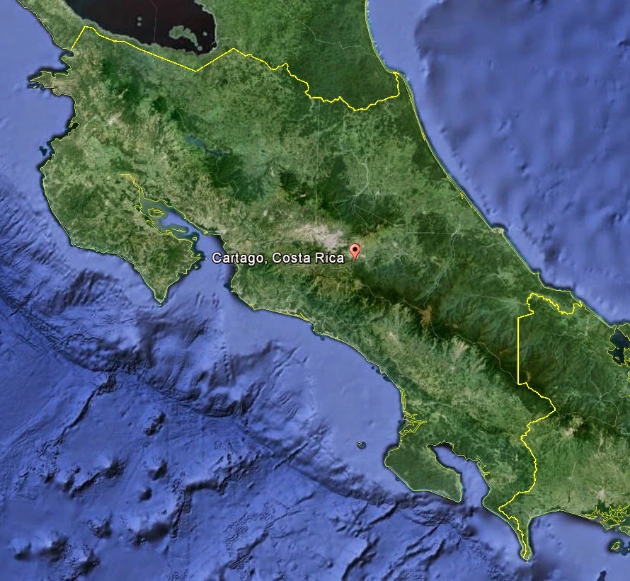 MAPAS DE: Cartago. Provincia N° 3 de Costa Rica