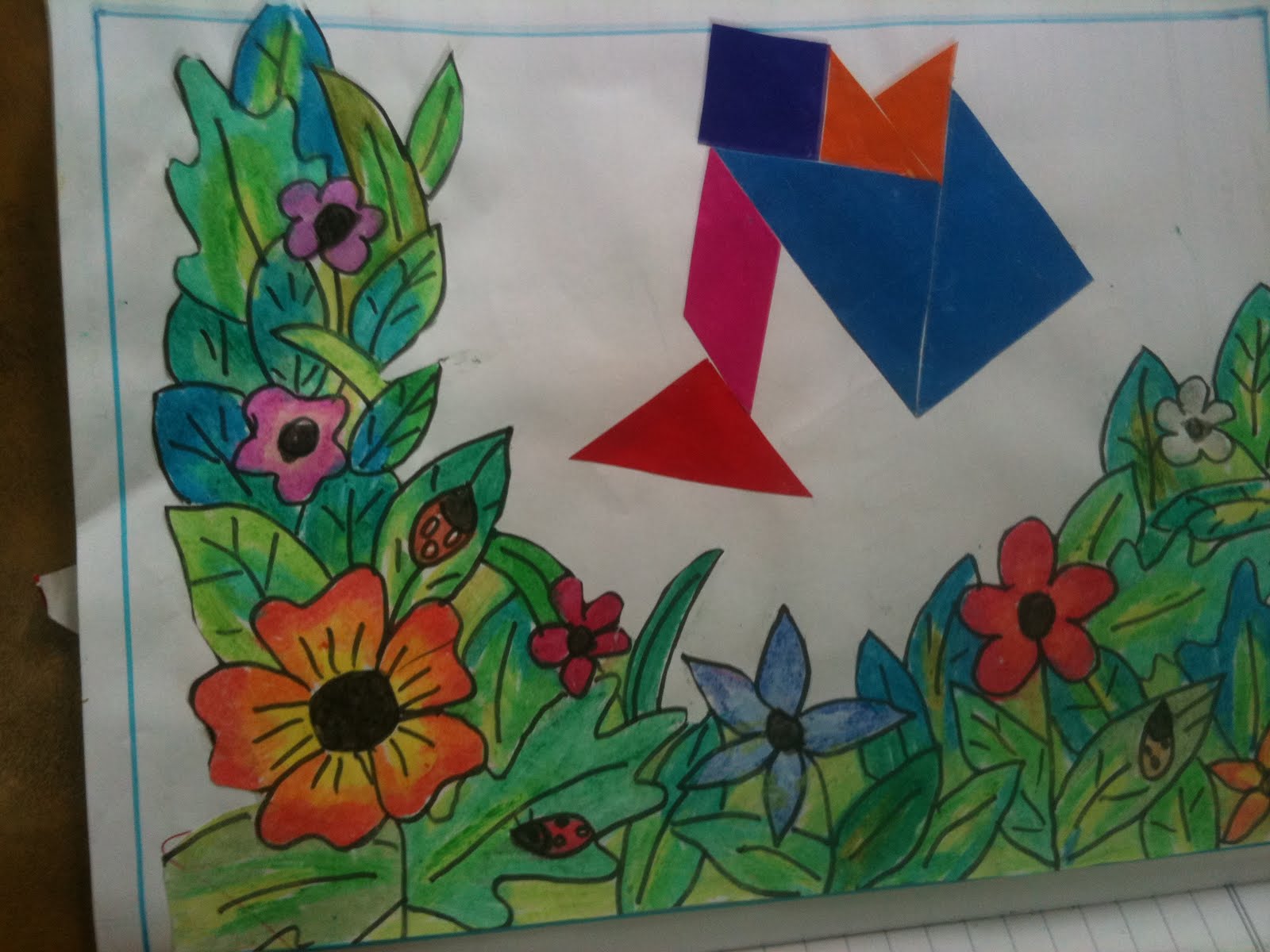 Bbps (Bal Bharati Public School), Rohini: Beautiful Tangram Designs (by ...
