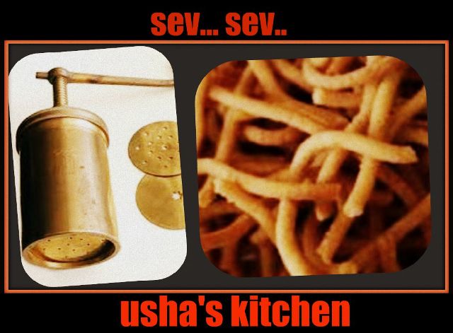 USHA'S KITCHEN: Recipe of ' Sev ' an Indian snack..