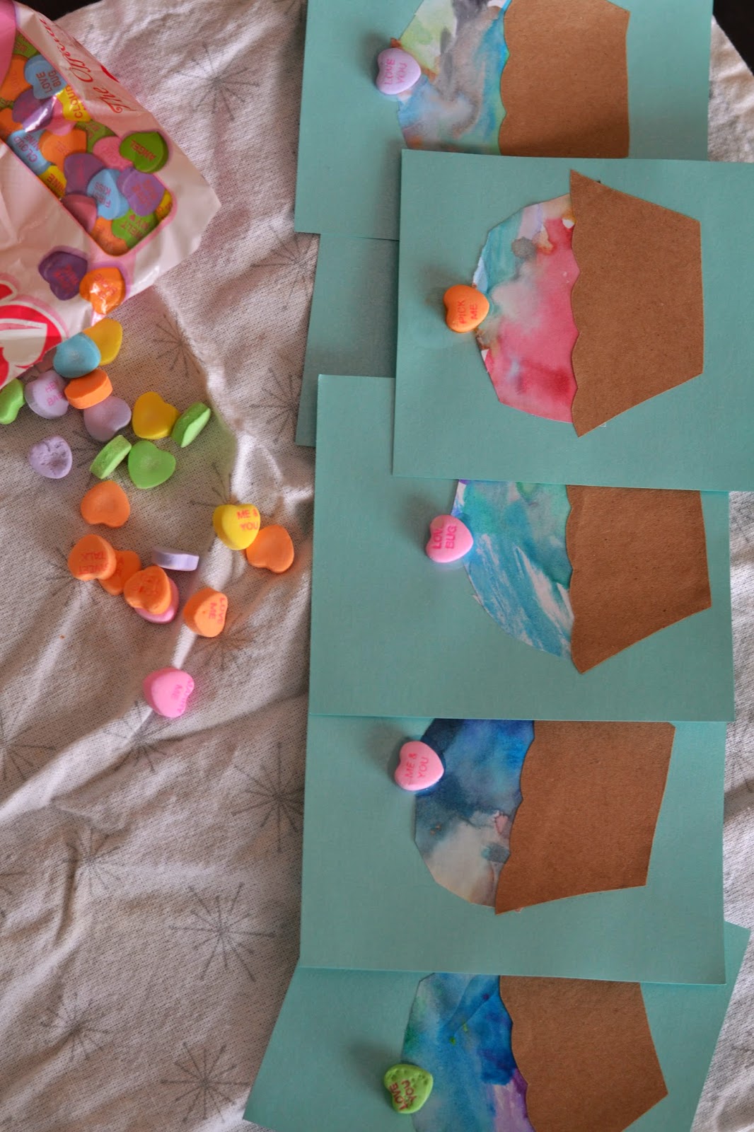 From Cup to Cup: simple cupcake valentines (a kid craft)