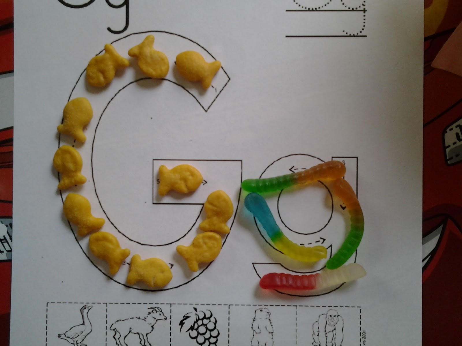 G is for Gummy Worms