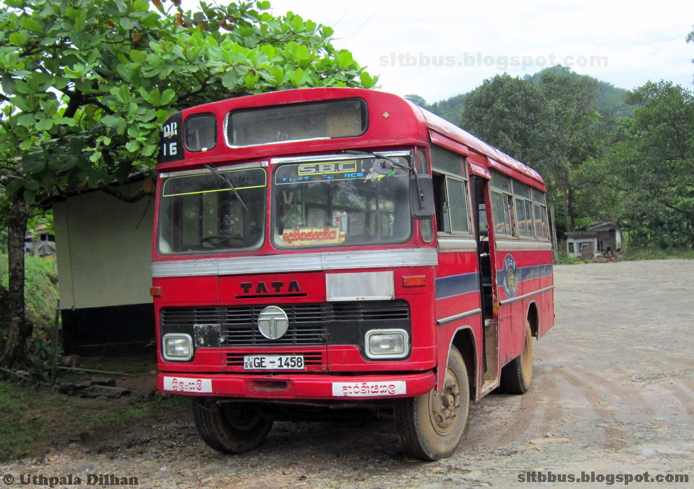 SLTB buses - ශ්‍රී ලංගම බස්: Ruby bodied TATA LP 1510/36 bus from SLTB ...