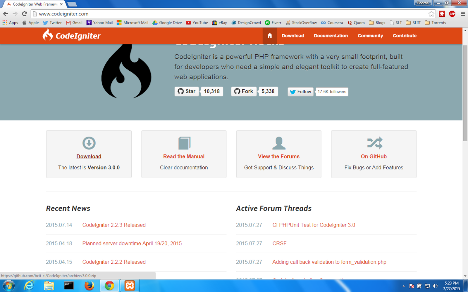 How to install CodeIgniter on Windows