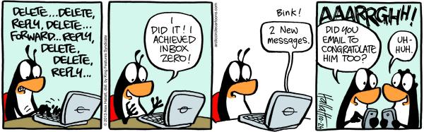 Too Many Email Cartoon