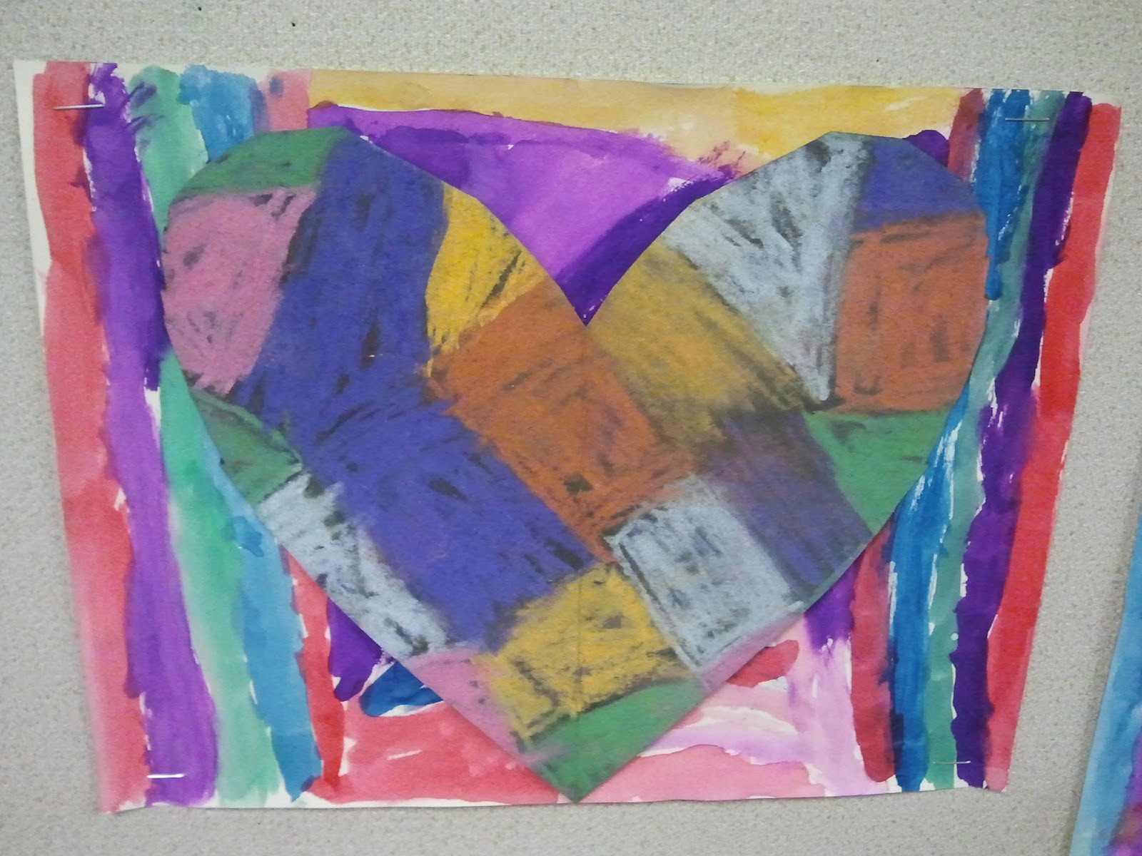 Parent Art Docents: Jim Dine-inspired hearts