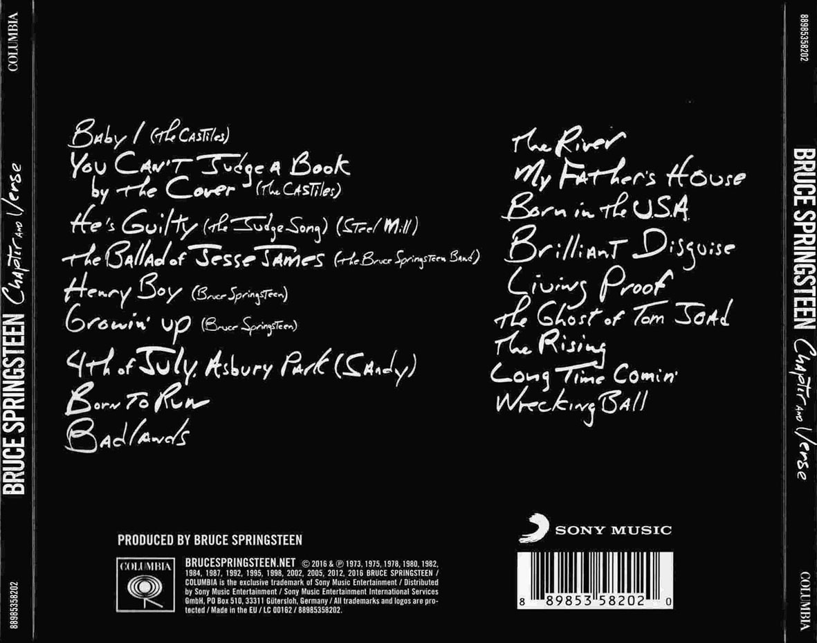 BRUCE SPRINGSTEEN // DISCOGRAPHY //: CHAPTER AND VERSE