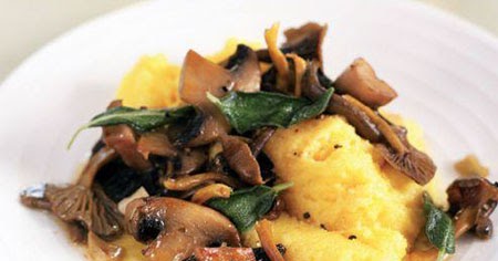 Cheesy polenta and mushrooms recipe -Taste USA