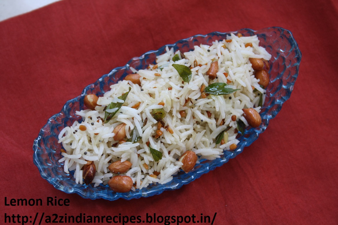 a2zindianrecipes: Lemon Rice