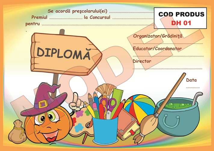 DIPLOME FEL DE FEL : DIPLOME HALLOWEEN PENTRU COPII