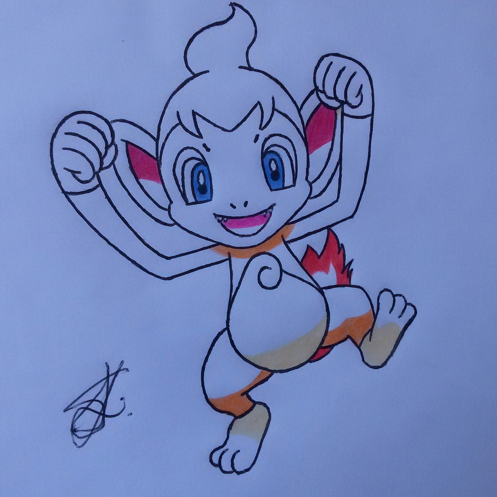 Tutorial de Desenho Chimchar